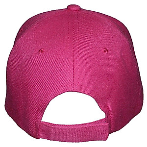 Tropic Hats Adult Embroidered Women for Trump Adjustable Ballcap - Dark Pink W/White Thread