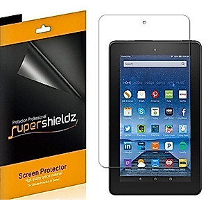 Supershieldz (3 Pack) Anti Glare and Anti Fingerprint (Matte) Screen Protector Shield Designed for Fire 7 inch Tablet (5th Generation 2015 Release)