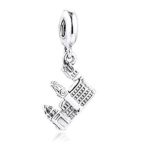 Zhou Kou Li 2020 Summer Prague Charles Bridge Dangle Bead 925 Silver DIY Fits for Original Pandora Bracelets Charm Fashion Jewelry