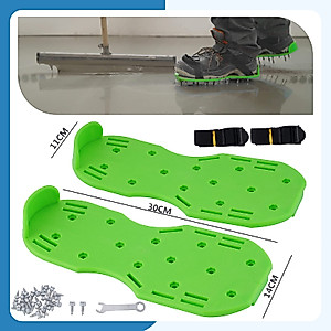 Self-Levelling Tool Kit Self Leveling Concrete Tool Kit Cement Floor Construction Tools with Spike Shoes Roller Needle Length 28mm