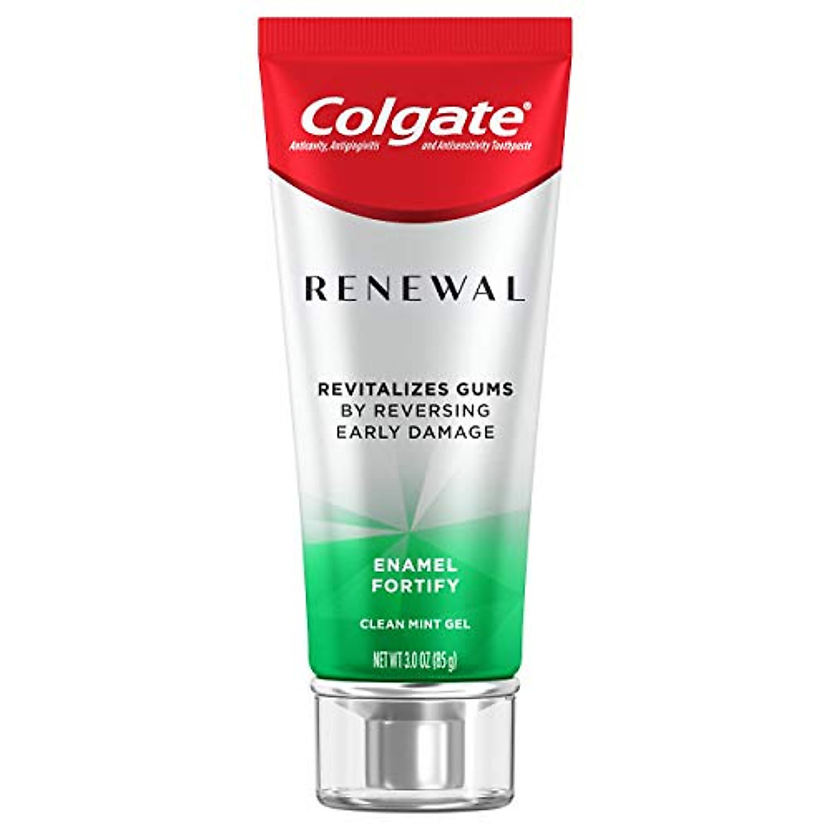 Colgate Renewal Gum Toothpaste, Enamel Fortify - Clean Mint Gel Formula (3 ounce)