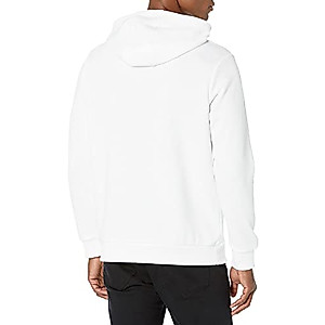 Karl Lagerfeld Paris Men's Soft Solid Hoodie, White, Medium