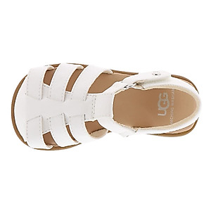 UGG Unisex-Child Kolding Sandal, White, 7