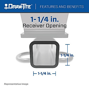 Draw-Tite 24839 Class 1 Trailer Hitch, 1.25 Inch Receiver, Black, Compatible with 2010-2013 KIA Soul