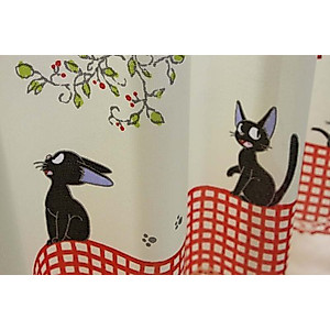 Studio Ghibuli Kiki's Delivery Service Cafe Curtain Walking Jiji Made in Japan