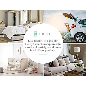 THE FIREFLY COLLECTION Ultra Plush Throw Blanket, 50 x 70 Inches, Linen Tan – Use as Your Couch Throw Blanket or Comfy Chair Blanket Throw – A Perfect Fluffy Blanket for Home and Travel