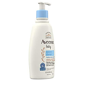 Aveeno Baby Eczema Therapy Moisturizing Cream, Natural Colloidal Oatmeal & Vitamin B5, Baby Eczema Cream for Dry, Itchy, Irritated Skin Due to Eczema, Paraben- & Steroid-Free, 12 fl. oz