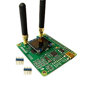 GOOZEEZOO MMDVM Duplex Hotspot Module Dual Hat V1.5.2 Support P25 DMR YSF NXDN DMR Slot 1 + Slot 2 for Raspberry pi with USB Port (with OLED)