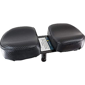 Roscoe Medical Knee Scooter for Adults for Foot Surgery, Foldable & Adjustable Knee Walker for Broken Foot & Leg Injuries, Crutch Alternative, Knee Rover, Dual Pad, (Up to 350lbs, 8' Wheels), Black