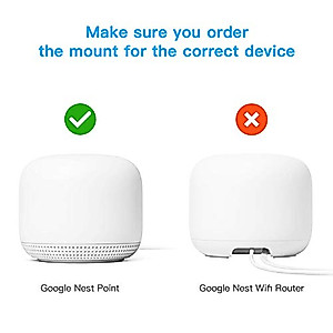 VOMENC 【3Pack Outlet Holder Only for Google Nest WiFi Point, No Tools Required and No Cord Clutter Easy Moved Holder Bracket Compatible with Google Nest WiFi Point (3PACK)