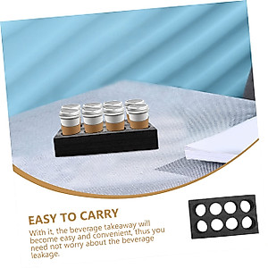 Baluue 2pcs Milk Tea Drink Cup Holder Shelf Braces Coffee Drink Outdoor Accessories Drink Holder Tray Drink Carrier for Takeaway Bottle Tray Beverage Takeout Accessory Cup Tray