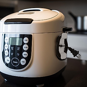 6 Pcs Cord Organizer for Appliances, Stick-on Kitchen Appliance Cord Organizer, Cable Management Cord Winder Wrapper with Adhesive, for Blender, Coffee Maker, Air Fryer, Kitchen Appliances