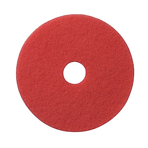 Americo Buffing Pads, 14" Diameter, Red, 5/carton