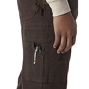 Wrangler Riggs Workwear mens Ranger work utility pants, Dark Brown, 34W x 32L US