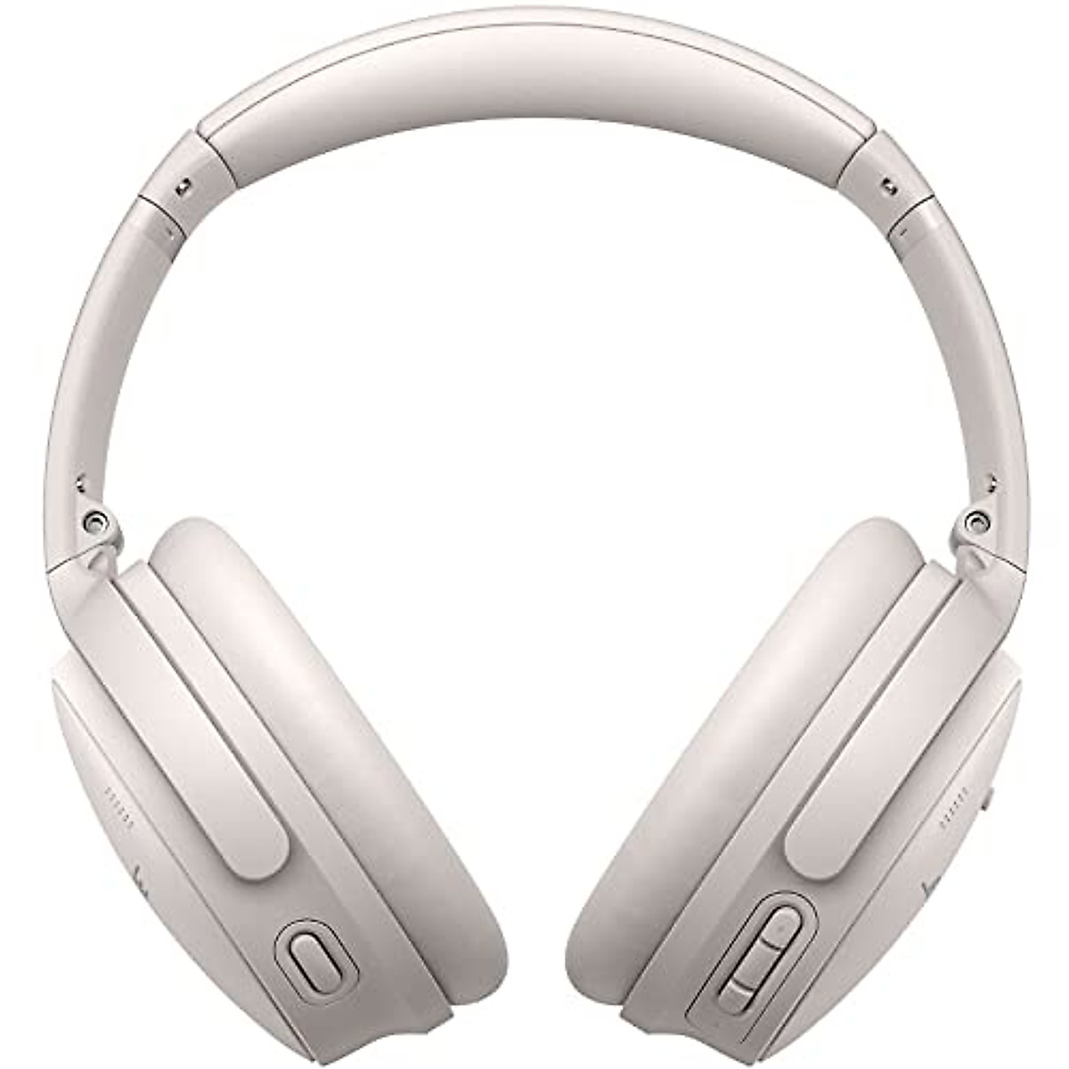 Bose QuietComfort 45 Wireless Noise-Canceling Headphones (White Smoke) Bundle with Headphone Stand + USB Wall Adapter + Headphone Cleaning Kit (Renewed)
