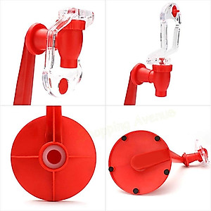 YQkoop 2 Liter Beverage Dispenser, Drink Dispenser for Carbonated Drinks, Coke Soda Drink Dispenser Bottle Upside Down Drinking Fountains for Party Home Bar, Plastic Hand Pressure Type Drink Tool