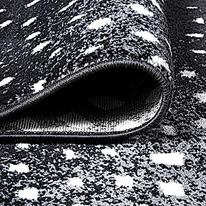 JONATHAN Y SAF100A-8 Antelope Modern Animal Indoor Area-Rug Casual Contemporary Striped Easy-Cleaning Bedroom Kitchen Living Room Non Shedding, 8 X 10, Black/Cream