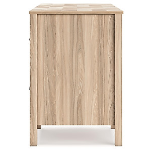 Signature Design by Ashley Battelle Home Office Desk, 60" W x 20" D x 29" H, Light Brown