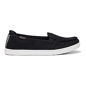 Roxy womens Minnow Slip on Shoe Sneaker, New Black, 8 US