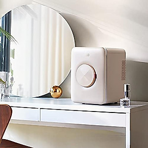 TCHPCFZ Skincare Small Refrigerator, Suitable For Bedroom, Car, Desk And Dormitory Storage Makeup Skincare Products Beauty Mask Professional Constant Temperature Preservation white