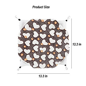 2 Pieces Guinea Pig Rat Hammock, Bunkbed Guinea Pet Small Animal Hanging Hammock Hamster Ferret Cage Accessories Toys Bed for Small Animals Chinchilla Parrot Ferret Squirrel Sugar Glider Playing