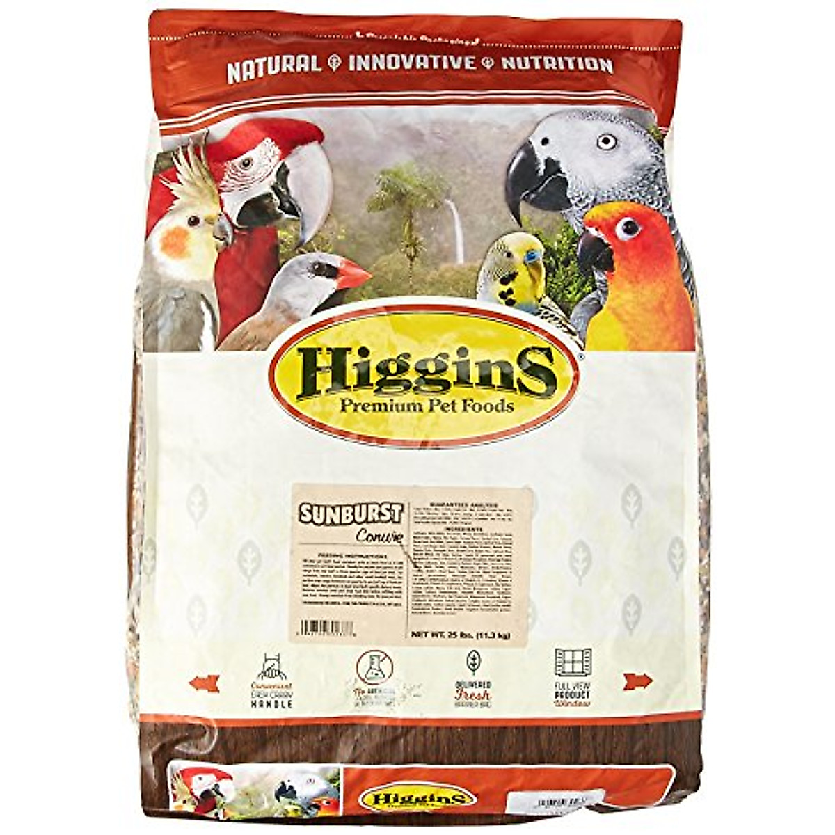 HIGGINS 466185 Higg Sunburst Food for Conure, 25-Pound