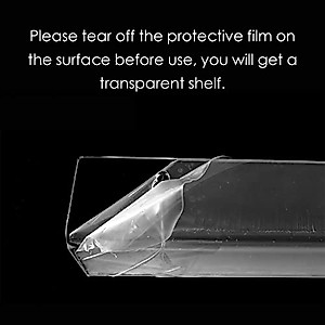 Vinyl Record Shelf Wall Mount 6 Pack, 4inch Floating Acrylic Shelves, C-d Vinyl Record Display Rack, Clear Acrylic Shelf for Vinyl Record Display, Floating Book Shelves for Kids Room