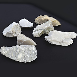 EISCO 6PK Raw Fine White Marble, Metamorphic Rock Specimens - Approx. 1" - Geologist Selected & Hand Processed - Great for Science Classrooms - Class Pack