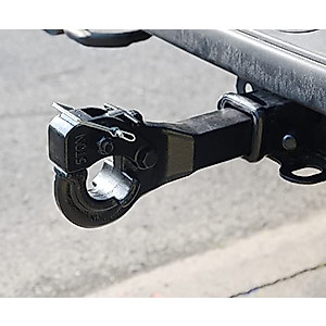 REYSUN Tow Hitch 864217 Pintle Hitch Hook with 2 inch Solid Shank, 10000lbs Capacity 5 Ton