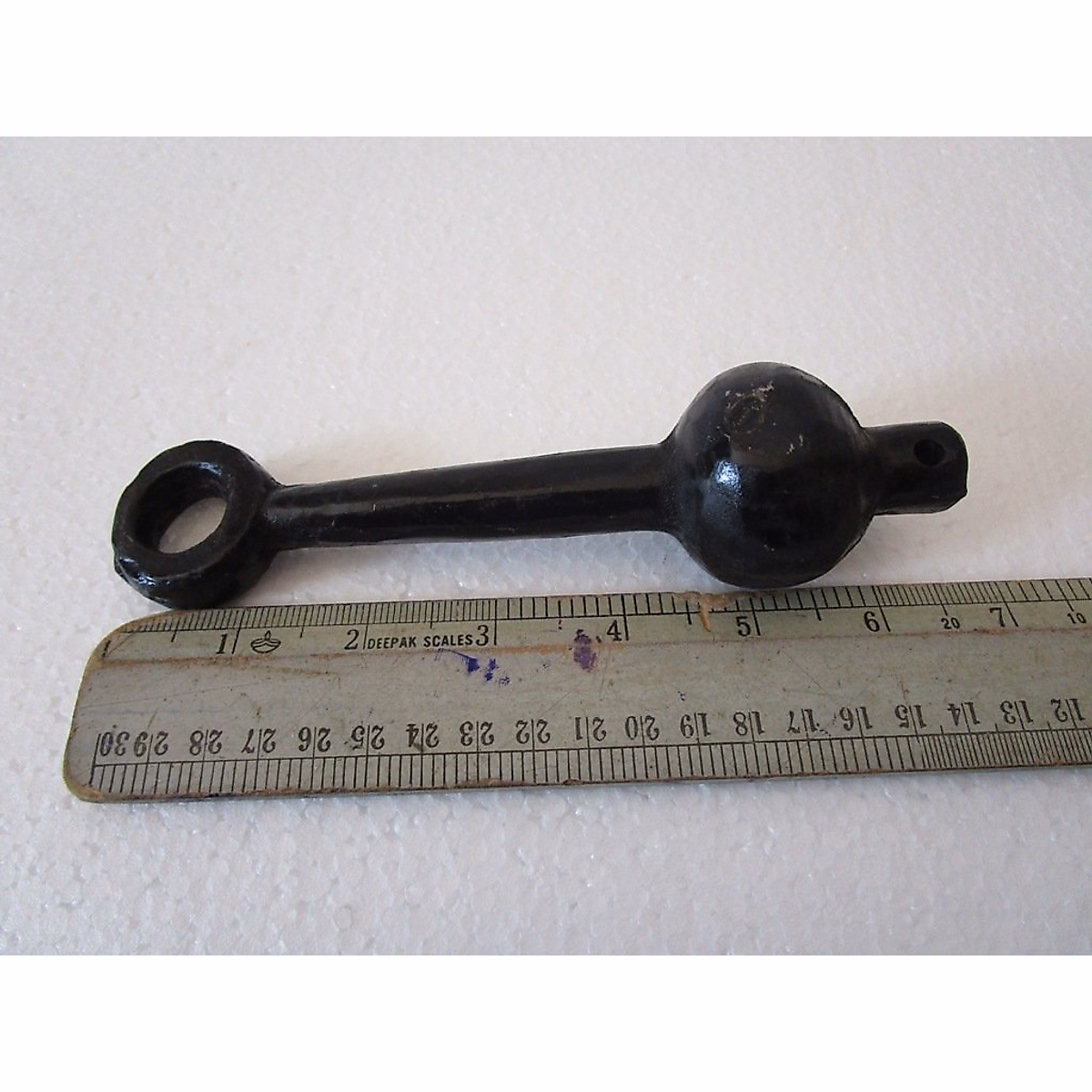 Brass Bell Clapper - Great Sounding - Temple/Church/Religious/Traditional/School/Collage : (Cast Iron : Length: Approx 6.5 Inches)