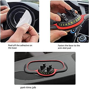 Flewsail Phone Mat, Flewsail Multifunction Car Anti-Slip Mat Auto Phone Holder, Silicone Car Phone Holder Pad Mat Dashboard Antislip Stand, Anti Skid Car Dashboard Sticky Pad (Black)