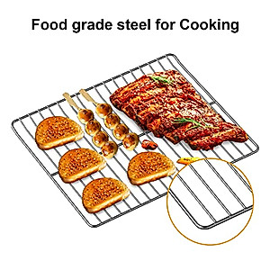 Cooking Grate Replacement for Masterbuilt Electric Smoker Racks 30 Inch, 14.6" x 12.2" 3 Pack Stainless Steel Grids Masterbuilt Smoker grates Replacement