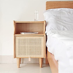 HIGOH Bedside Table Furniture Nightstands Bedroom Bedside Table Home Living Room Storage Side Cabinet Hotel Bedside Locker Tables