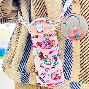 Huastyle Decorate Your Own Cute Water Bottle for Girls, Crafts for Girls Ages 6-8 8-12, Arts and Crafts for Kids 5 6 7 8 9 10 11 12 Year Old Birthday Christmas Gift