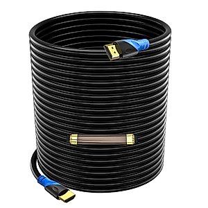 Rommisie 4K HDMI 100 FT Cable (HDMI 2.0,18Gbps) Ultra High Speed Gold Plated Connectors,Ethernet HDMI Cord, 4K@60HZ 2K 1080P 3D ARC Compatible with UHD TV Monitor Laptop Xbox PS4/PS5 ect(30m)