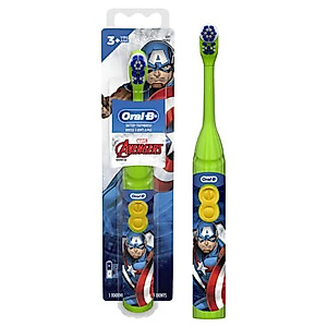Oral-B Kid's Battery Toothbrush Featuring Marvel's Avengers, Soft Bristles, for Kids 3+ (Character May Vary)