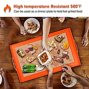 36" Silicone Griddle mat Cover for Blackstone Griddle, Food Grade Silicone Griddle mat Cover - Protect Your Griddle from Rodents, Insects, Leaves and Rust-All Season BBQ Grill Protective Cover