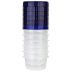 HomeyGear 6-Pack Twist Top Food Storage Containers | Leak-Proof, Airtight Storage Canisters with Screw & Seal Lids | BPA-Free, Stackable, Reusable Kitchen Essentials, Snack | 4-Ounce