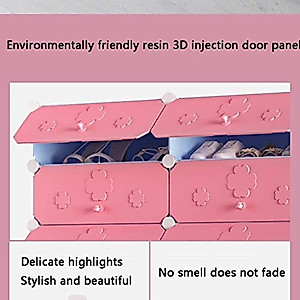 DINGZZ Household Indoor Plastic Storage Rack, 5-Layer Practical Shoe Rack Storage for Easy Assembly