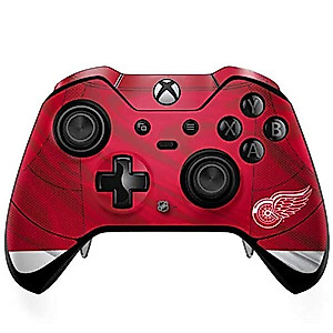 Skinit Decal Gaming Skin compatible with Xbox One Elite Controller - Officially Licensed NHL Detroit Red Wings Home Jersey Design