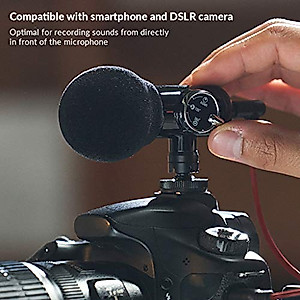 ORANGEMONKIE / Q-Mic (All-in-One ASMR Direct Omni 360° Microphone, 2 Tripod, 4 Cables, Phone Holder, Case) / Smartphone, DSLR Video Recording Kit for YouTube, TikTok, Vlogging, Filmmaker