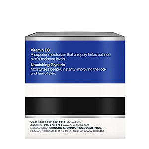 Neutrogena Deep Moisture Night Cream with Glycerin & Vitamin D3, Facial Moisturizer for Dry Skin with Shea butter, Glycerin, Vitamin D3, Non Greasy & Non Comedogenic, 2.25 oz