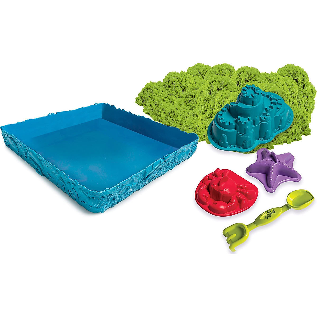 Kinetic Sand - Sandcastle Set with 1lb of Kinetic Sand and Tools and Molds (Color May Vary)