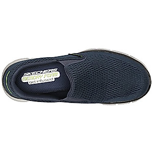 Skechers mens Equalizer Double Play Wide Slip On Loafer, Navy, 12 Wide US
