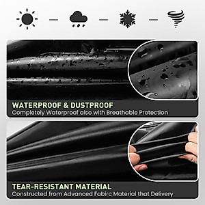 FINGER TEN Golf Bag Rain Hood Cover Pack, Black Rain Cape Umbrella for Golf Cart Bags, Fit Almost All Golfbags (Rain Hood Cover)