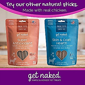 Get Naked Grain Free 1 Pouch 6.2 Oz Puppy Health Dental Chew Sticks, Small