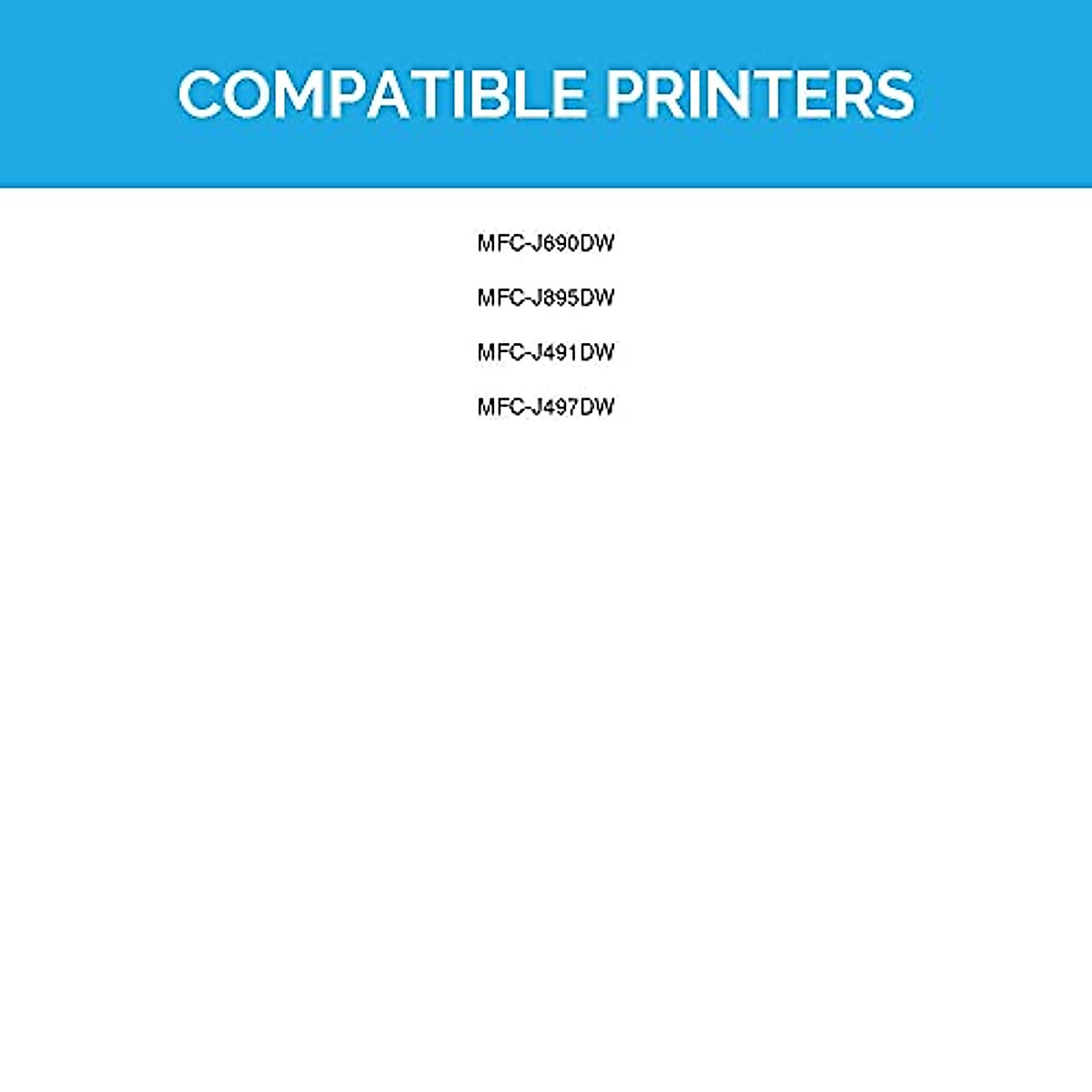 LD Compatible Ink Cartridge Replacement for Brother LC3013 High Yield (Black, Cyan, Magenta, Yellow, 4-Pack)