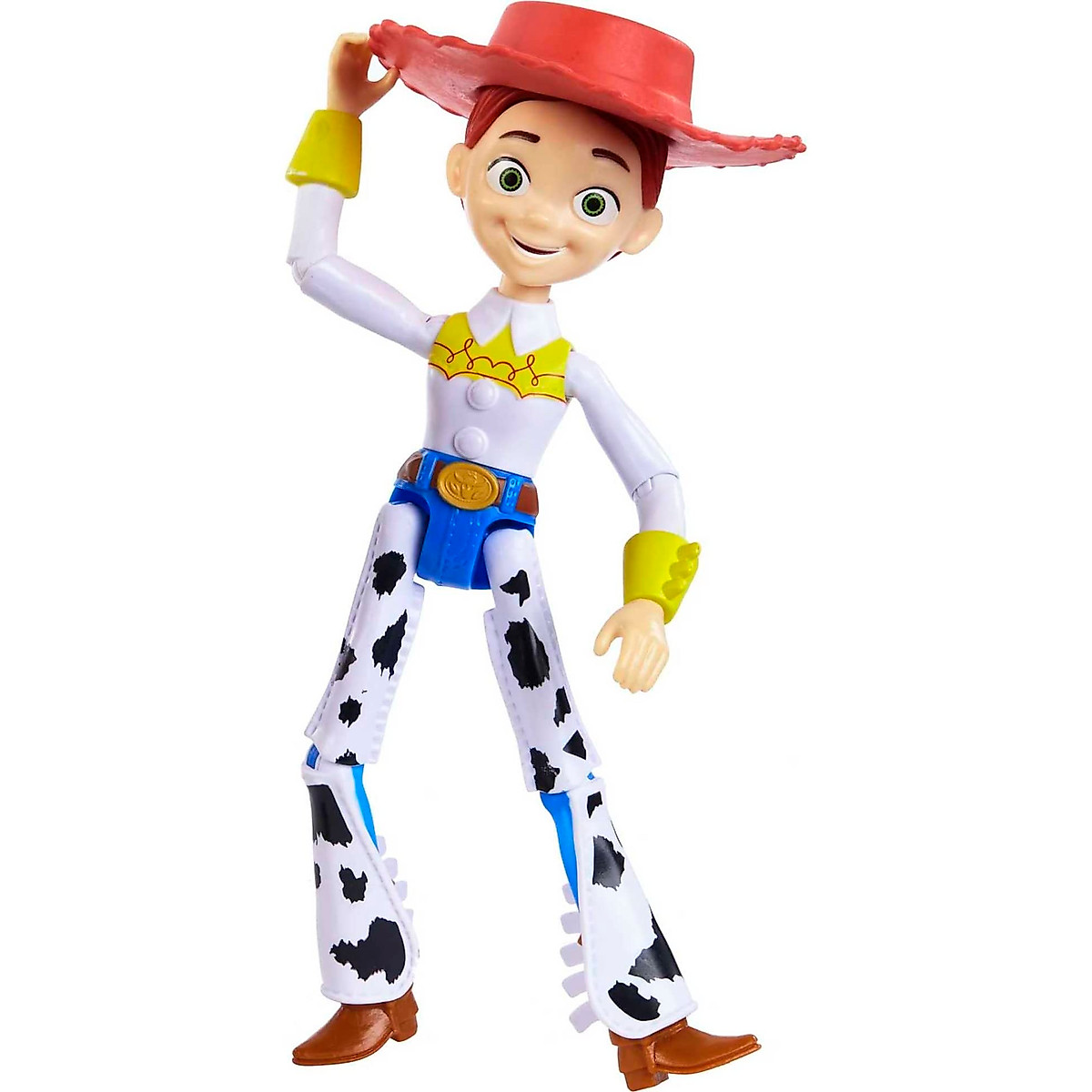 Mattel Disney and Pixar Toy Story Action Figure, Jessie Collectible Toy in Signature Gowgirl Look, 8.9-inch with Movable Joints