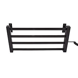 Fafeicy Thermostatic Towel Shelf, Bathroom Towel Rack Towel Holder, Electric Heated Towel Rack with Multiple Bars and Wall Mounting