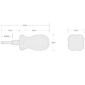 TEKTON 3-in-1 Stubby Torx Driver (T10 x T15, Red) | DMT17003
